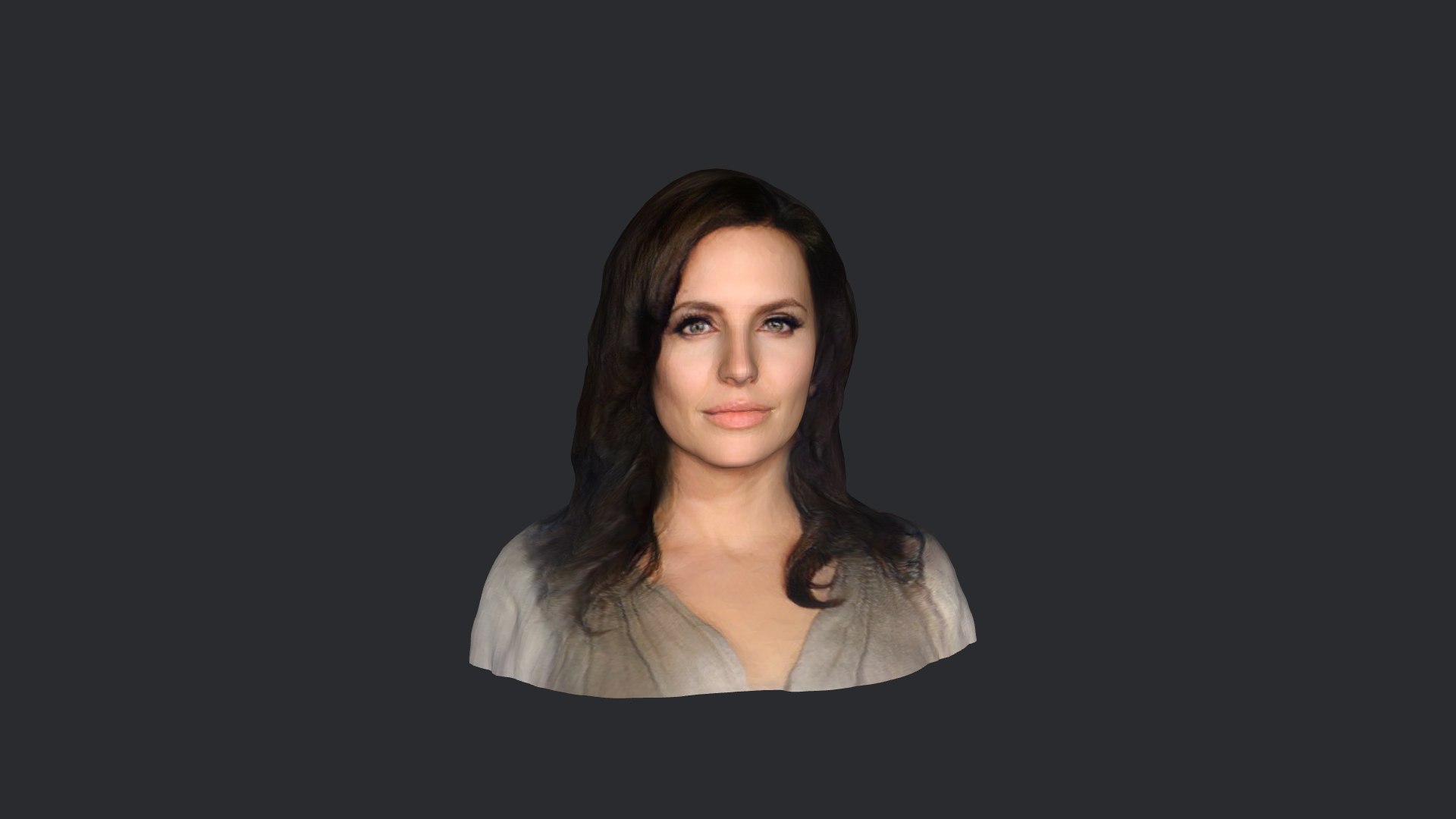 Lara Croft Angelina Jolie- Realistic Bust Head Ready 3d Model 3D Model ...