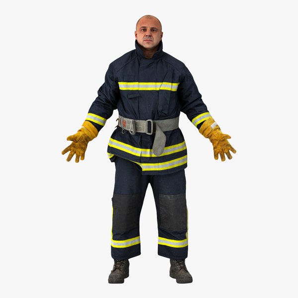 modelo 3d Arnold Uniform Firefighter A Pose 01 - TurboSquid 2073220