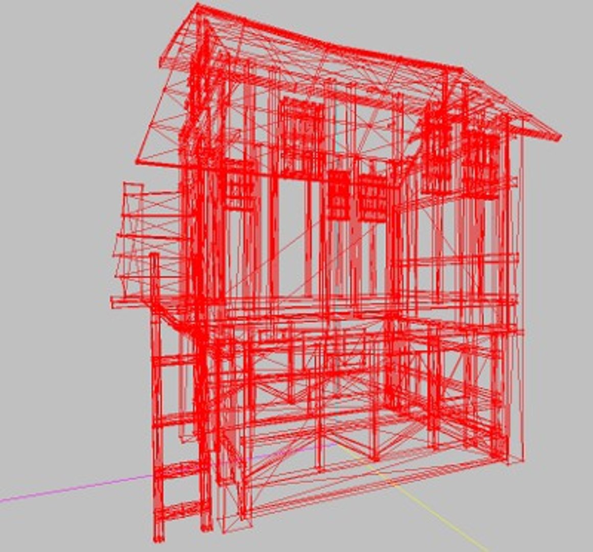 3d Old Storehouse Medieval Model