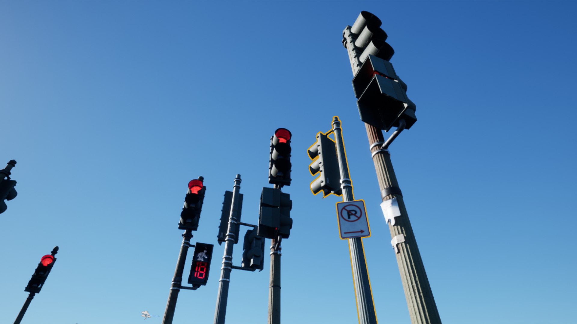 3D Traffic Light Washington - TurboSquid 1702075