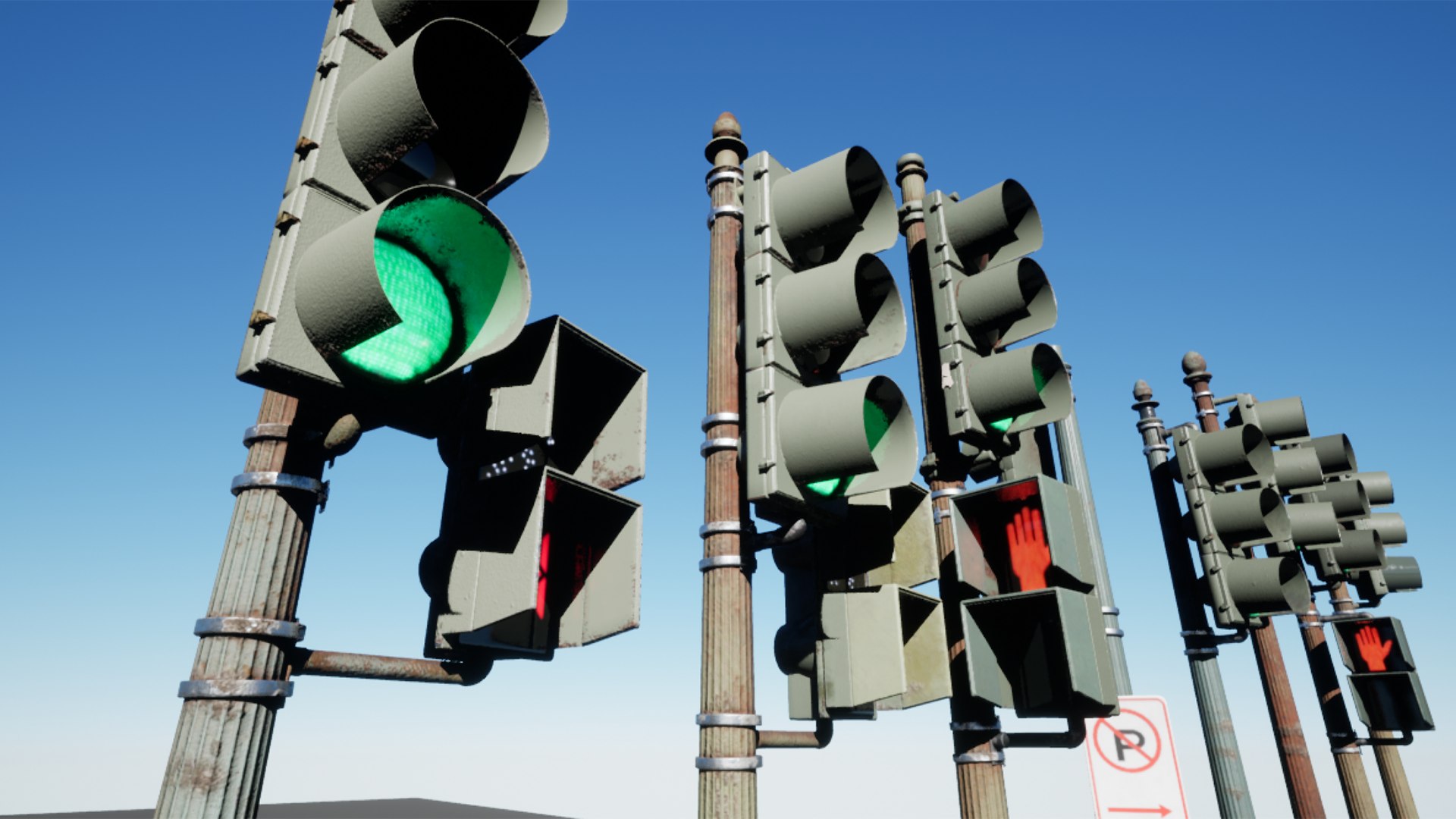 3D Traffic Light Washington - TurboSquid 1702075
