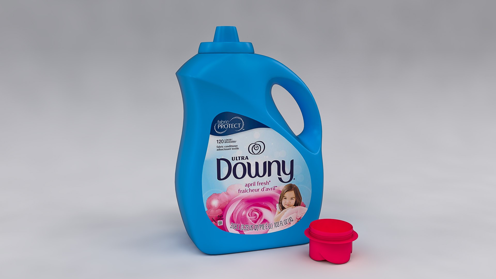 Ultra Downy Detergent Bottle 3D Model - TurboSquid 1507001