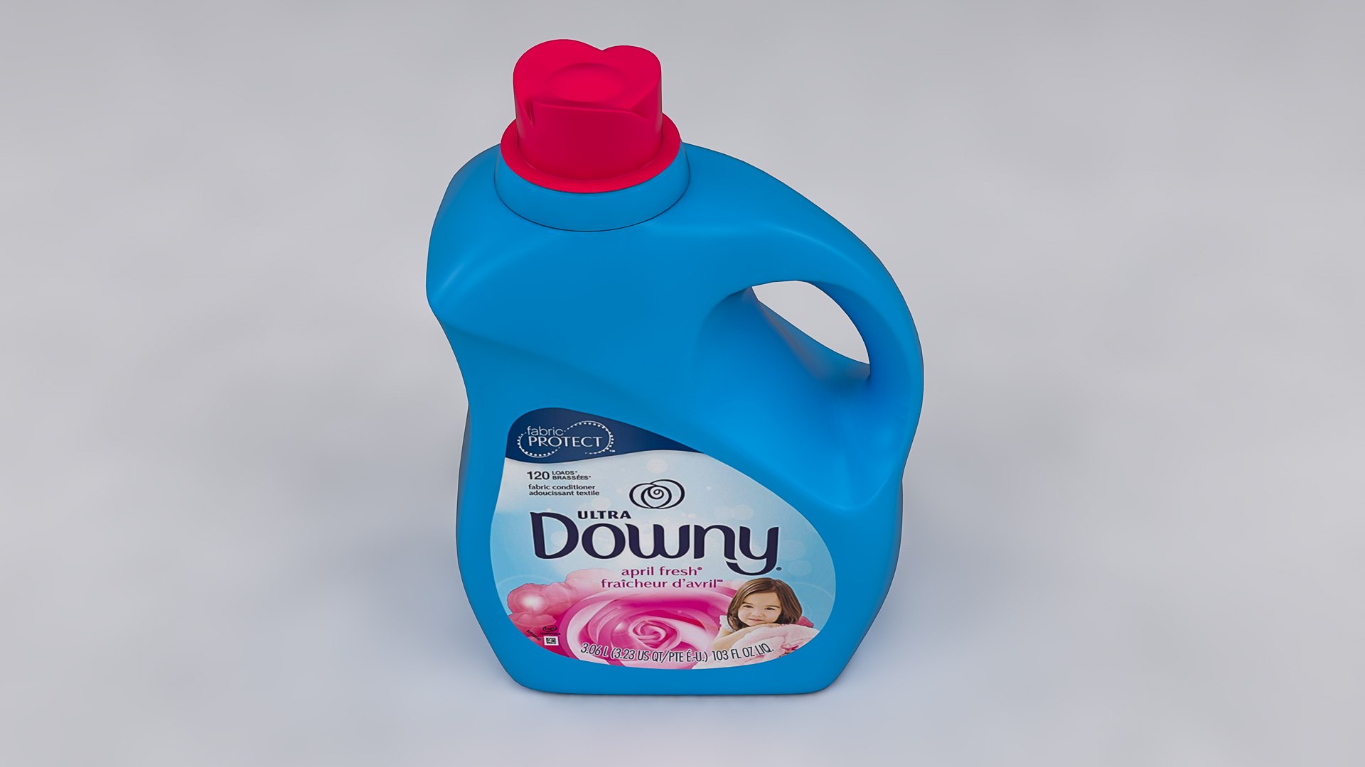 Ultra Downy Detergent Bottle 3D Model - TurboSquid 1507001