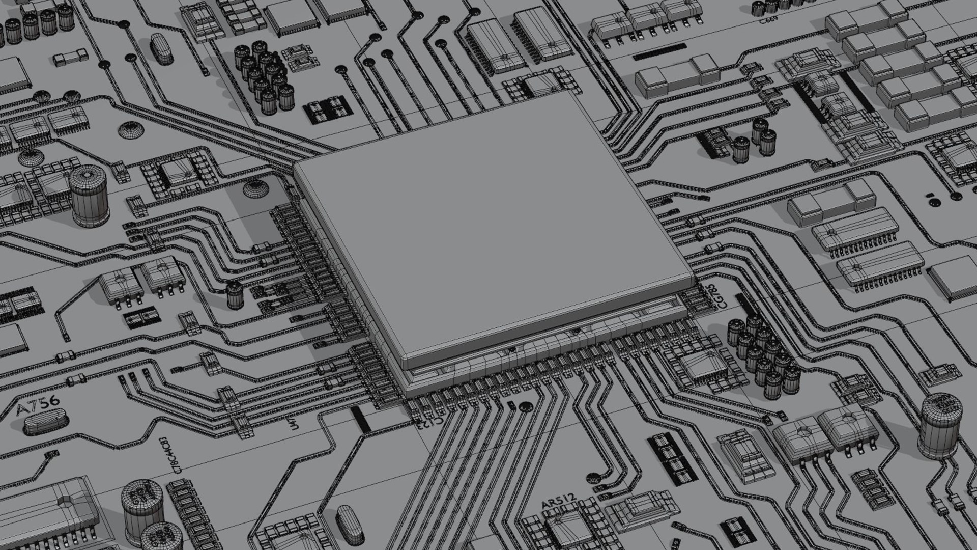 3D CPU CONCEPT Chip Core Model - TurboSquid 2295436