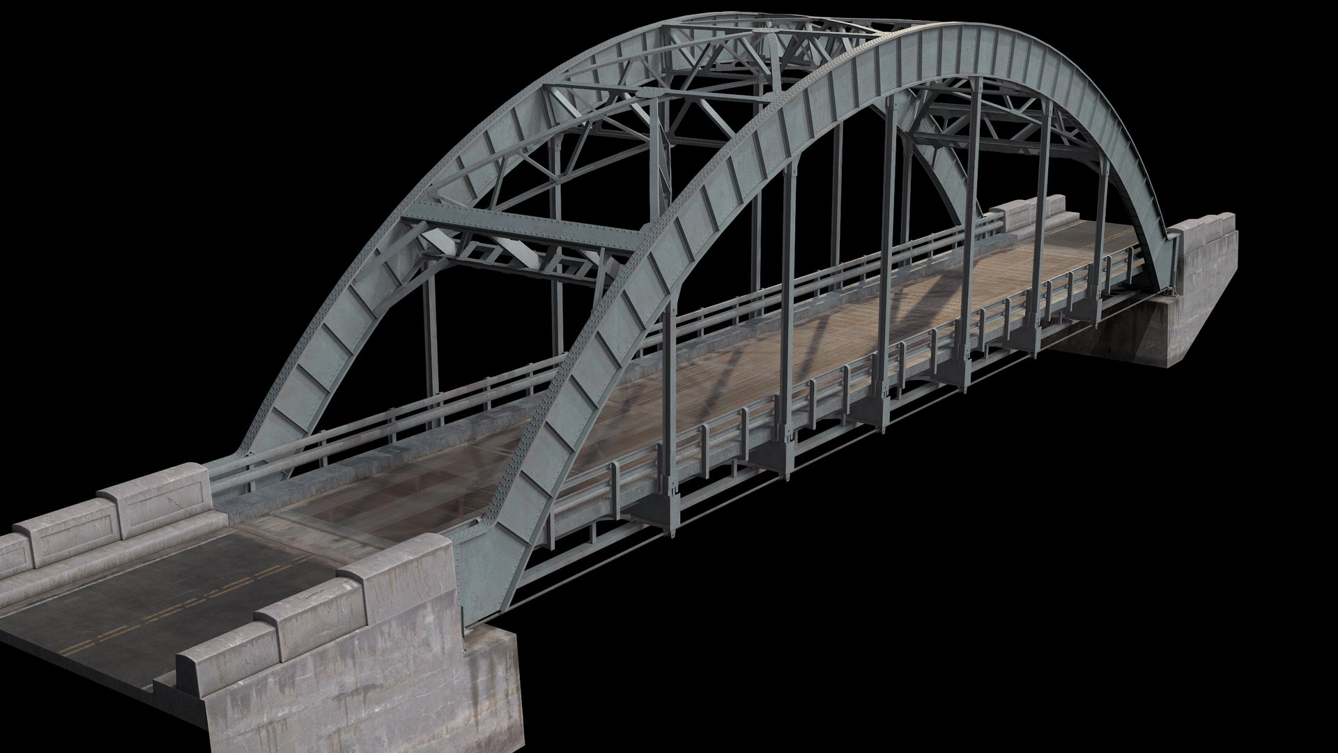 3D Model Steel Bridge - TurboSquid 1844973