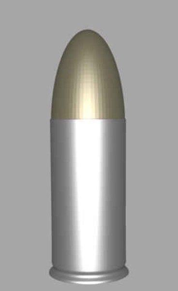 3d bullet model