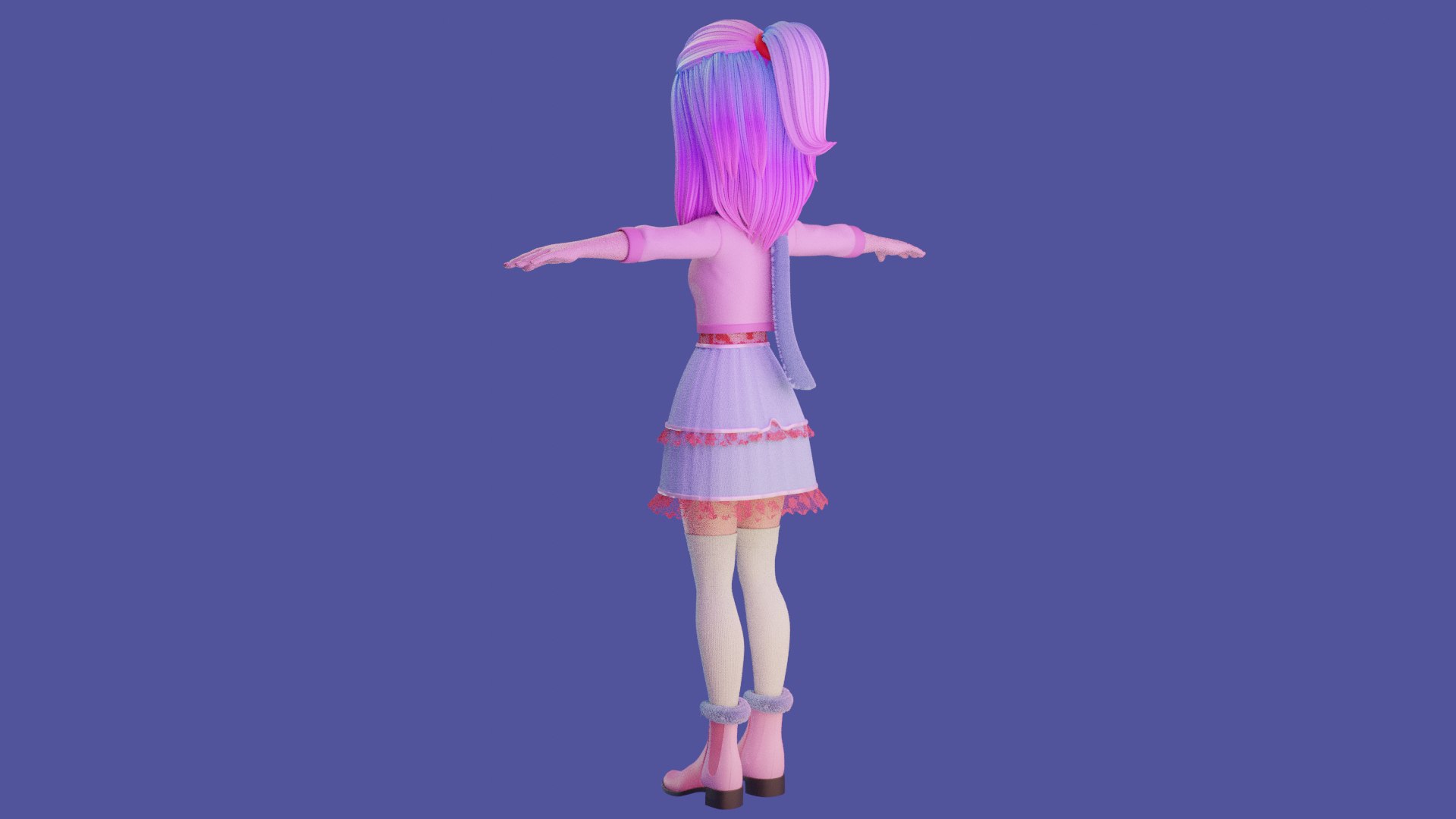 3D Cartoon Woman - READY TO RIG Model - TurboSquid 1817523