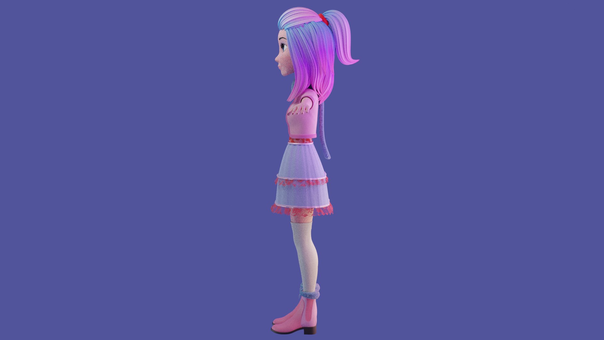 3D Cartoon Woman - READY TO RIG Model - TurboSquid 1817523