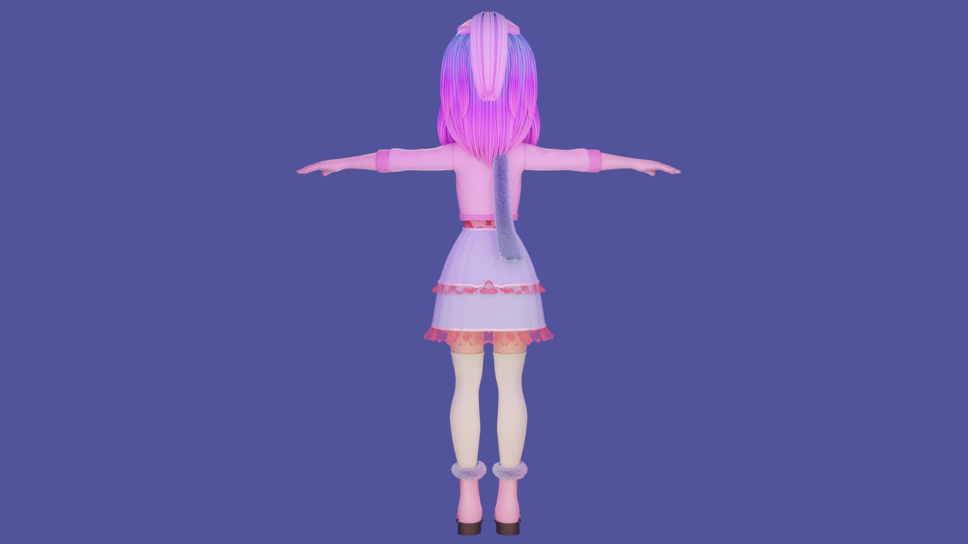 3D Cartoon Woman - READY TO RIG Model - TurboSquid 1817523
