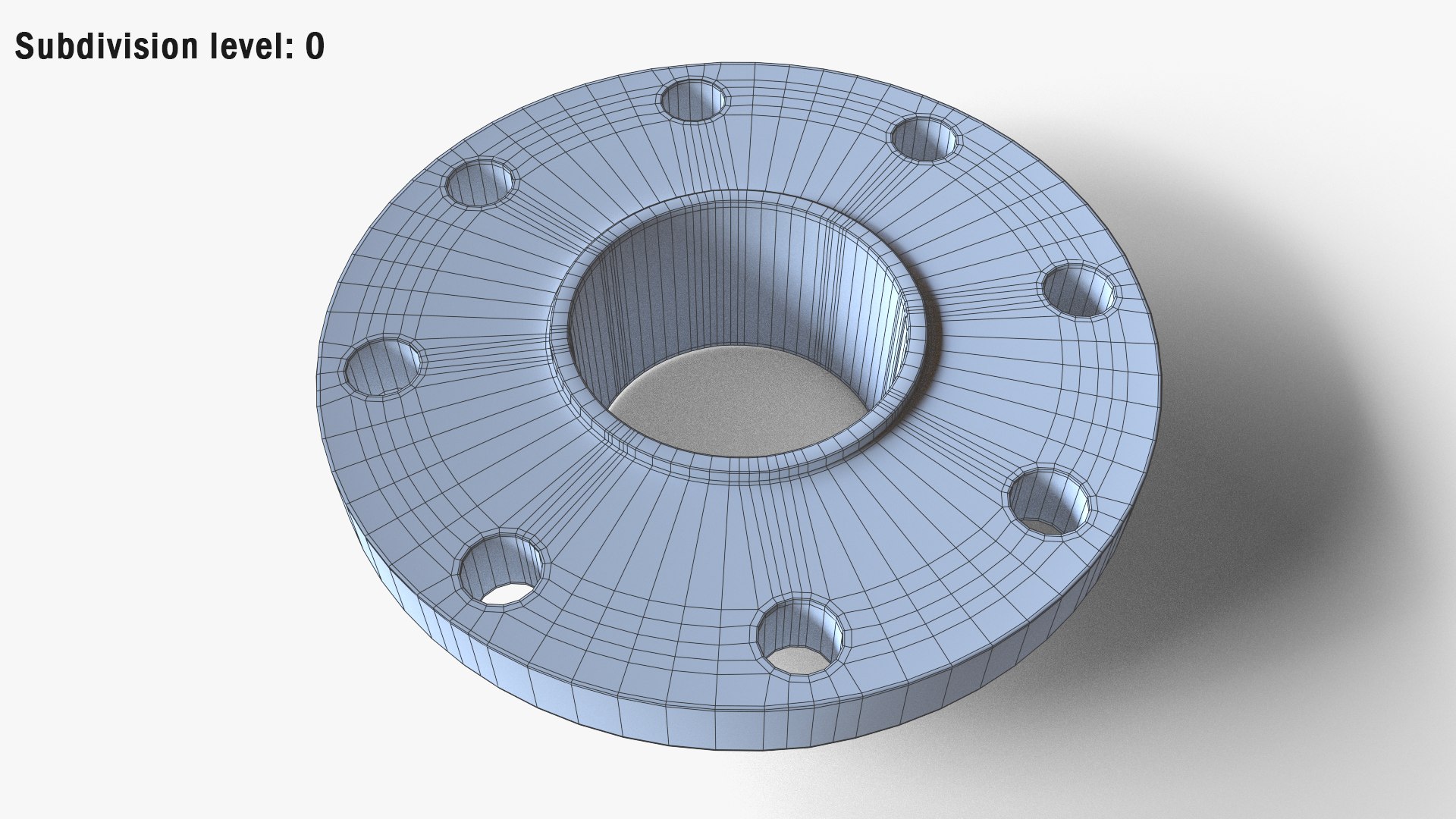 Flange DN100 BLUE 3D Model - TurboSquid 2036158