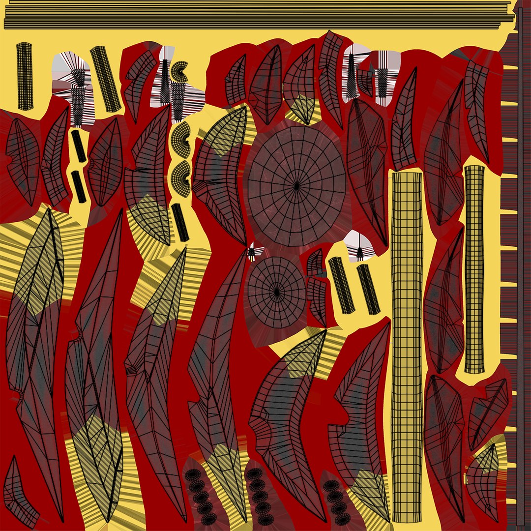 3D Red Fantasy Trident 08 All PBR Unity UE Textures model - TurboSquid ...