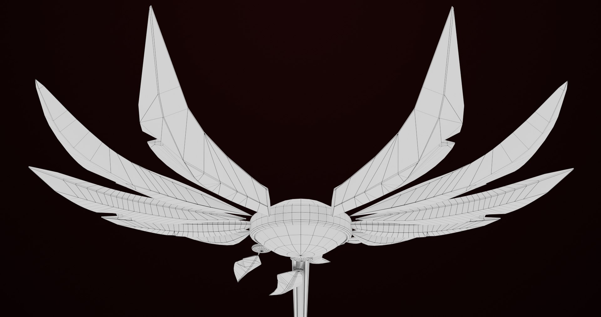 3D Red Fantasy Trident 08 All PBR Unity UE Textures model - TurboSquid ...