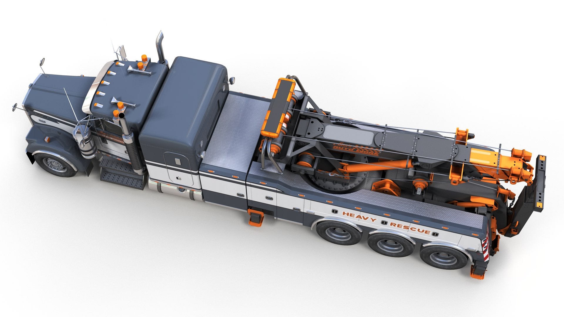 Kenworth W900 wrecker truck 3D model - TurboSquid 2060986