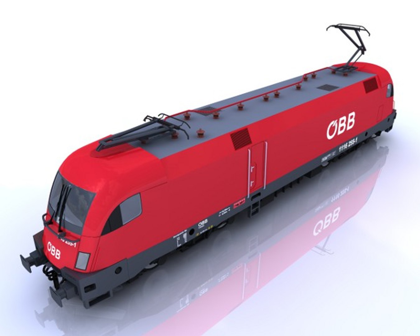 3d model taurus train engine Öbb