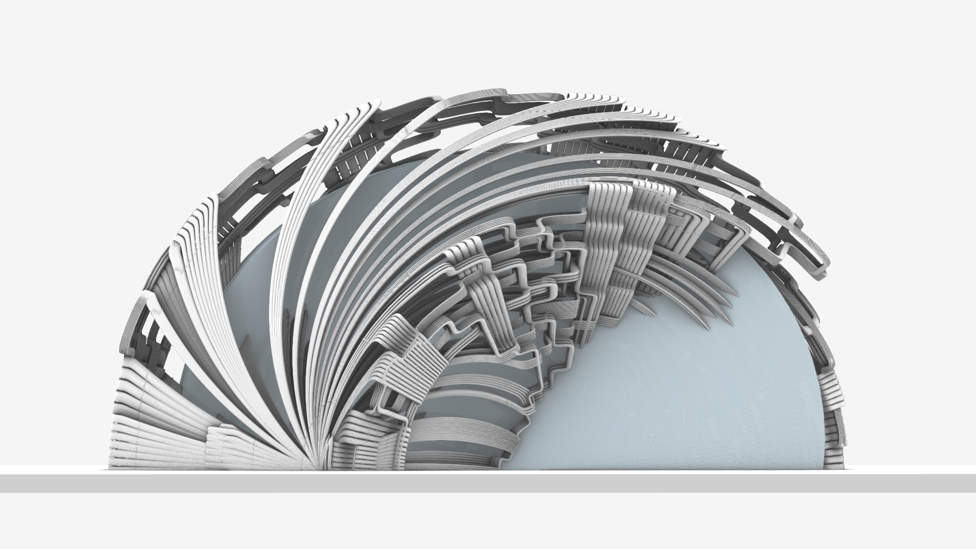 3D Pipes Parametric SCI FI Sculpture Model - TurboSquid 2259857