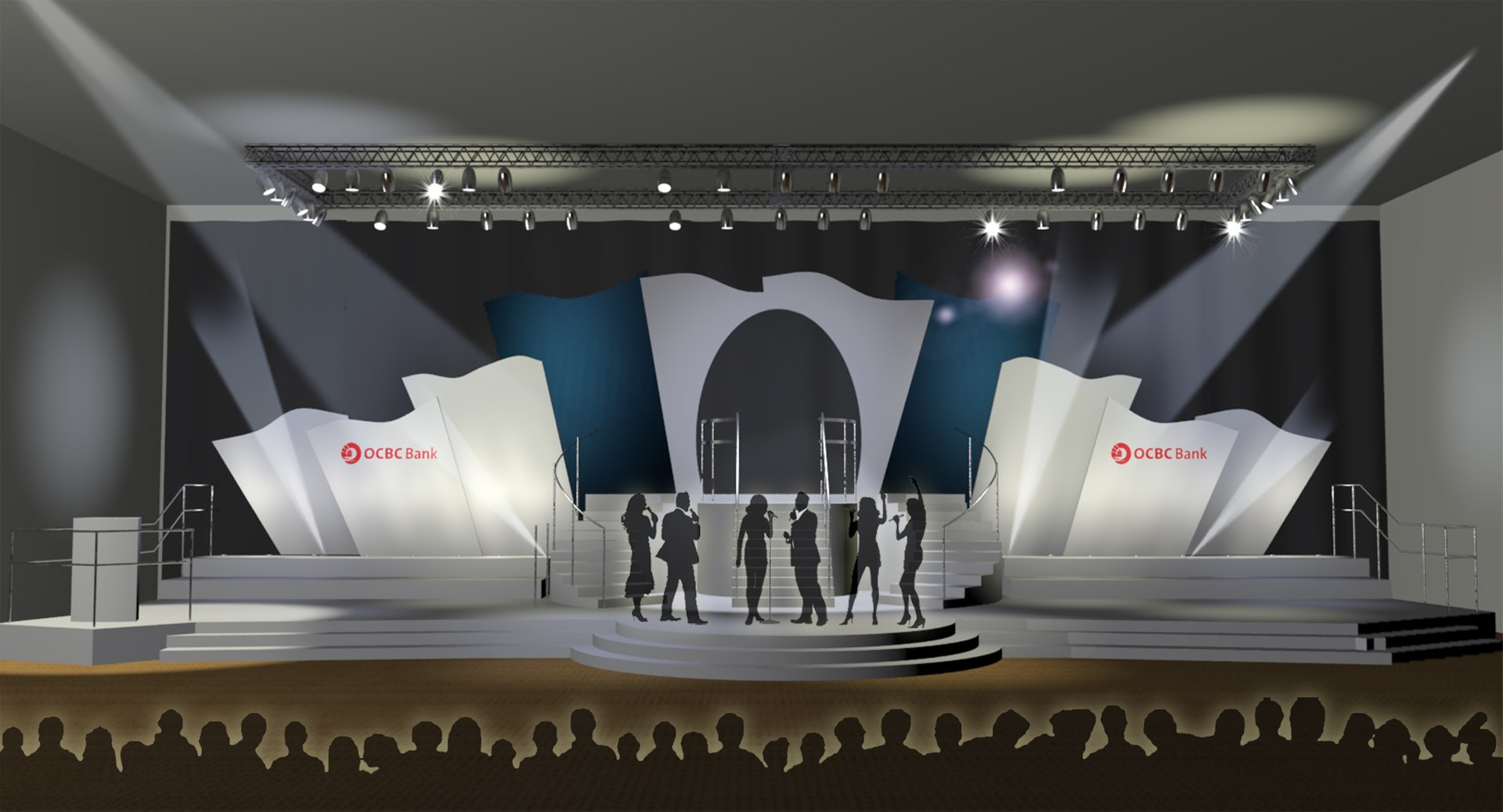 Abstract Stage Backdrop DesignV1 3D Model - TurboSquid 1856987