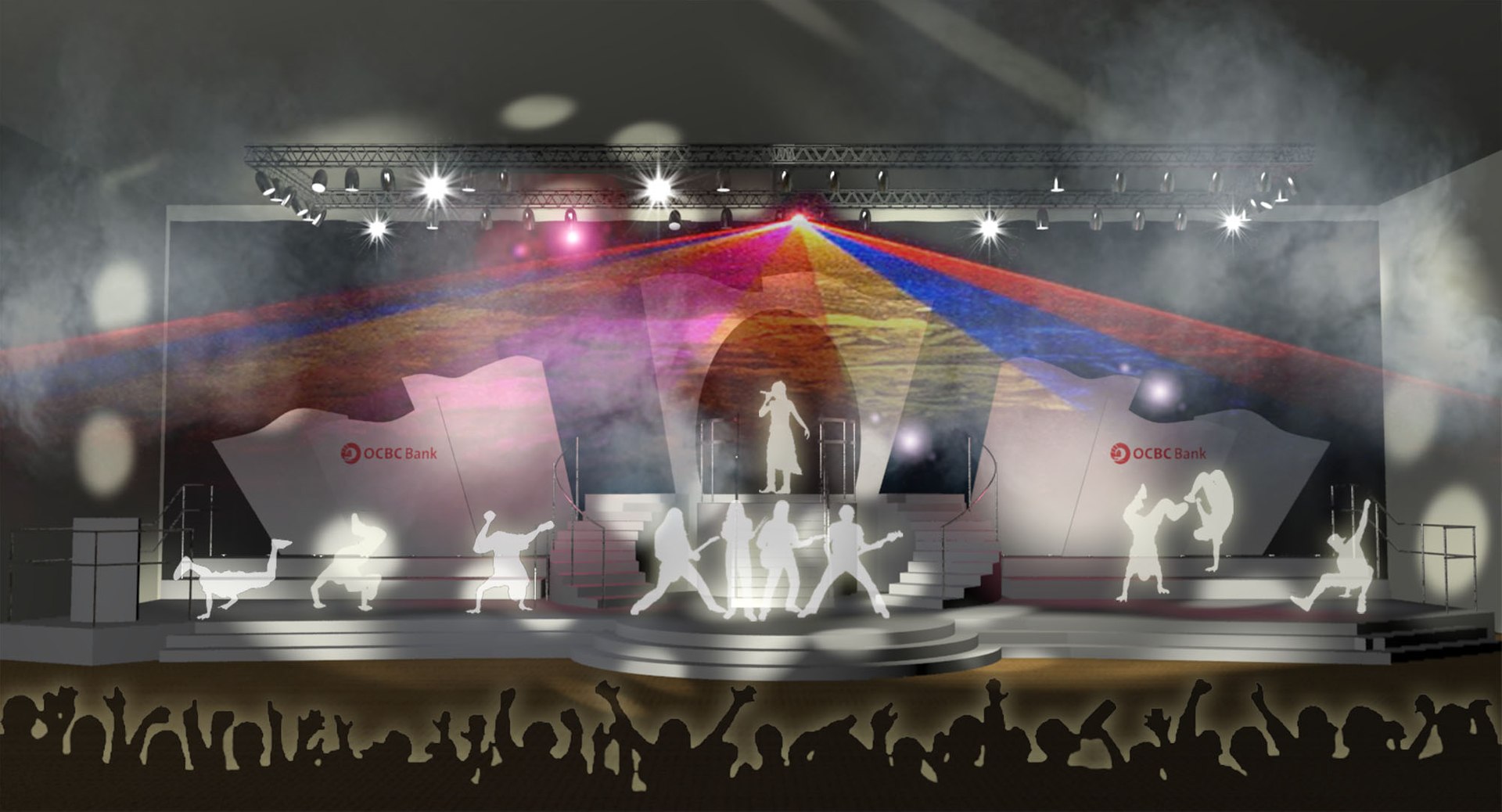 Abstract Stage Backdrop DesignV1 3D Model - TurboSquid 1856987