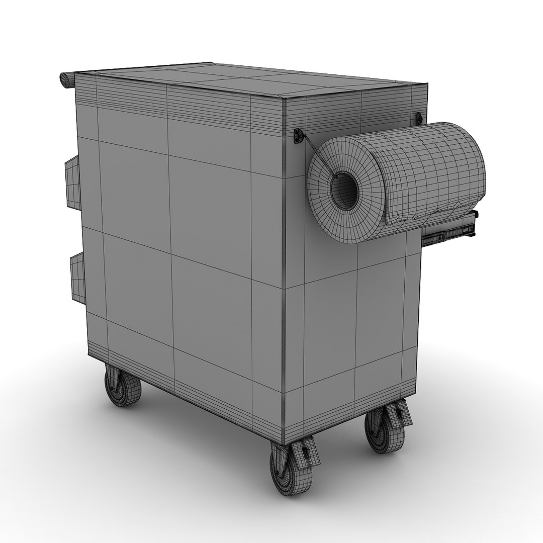 3d Model Of Tools Trolley