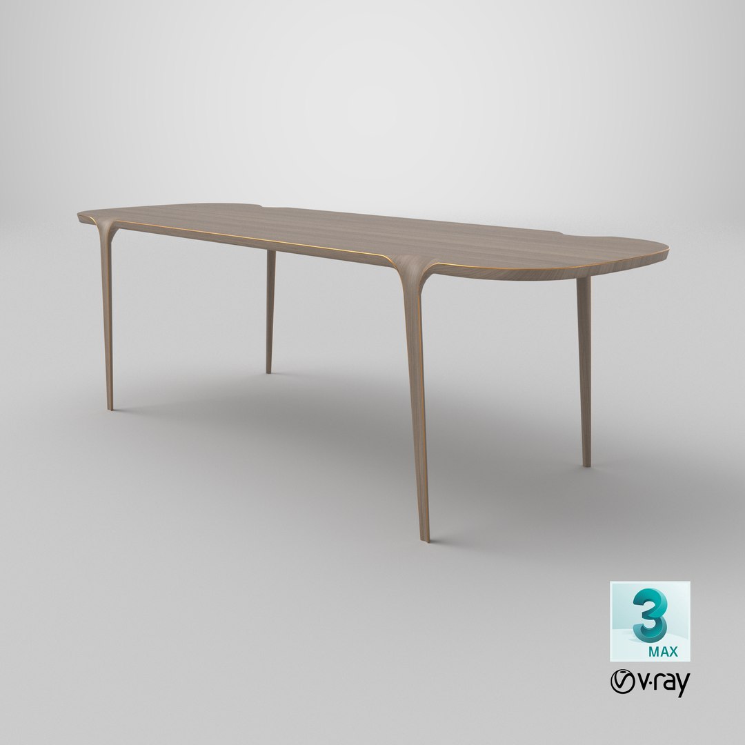 3D Vortex Wood Table Model - TurboSquid 2416937