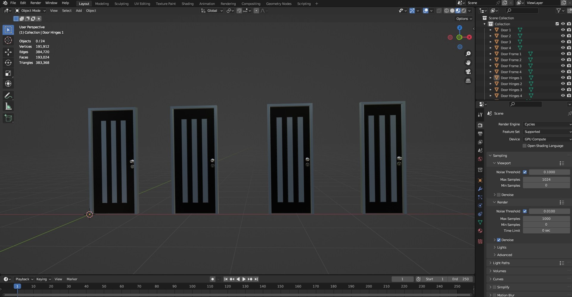 3D Door Design 5 Model - TurboSquid 2213377