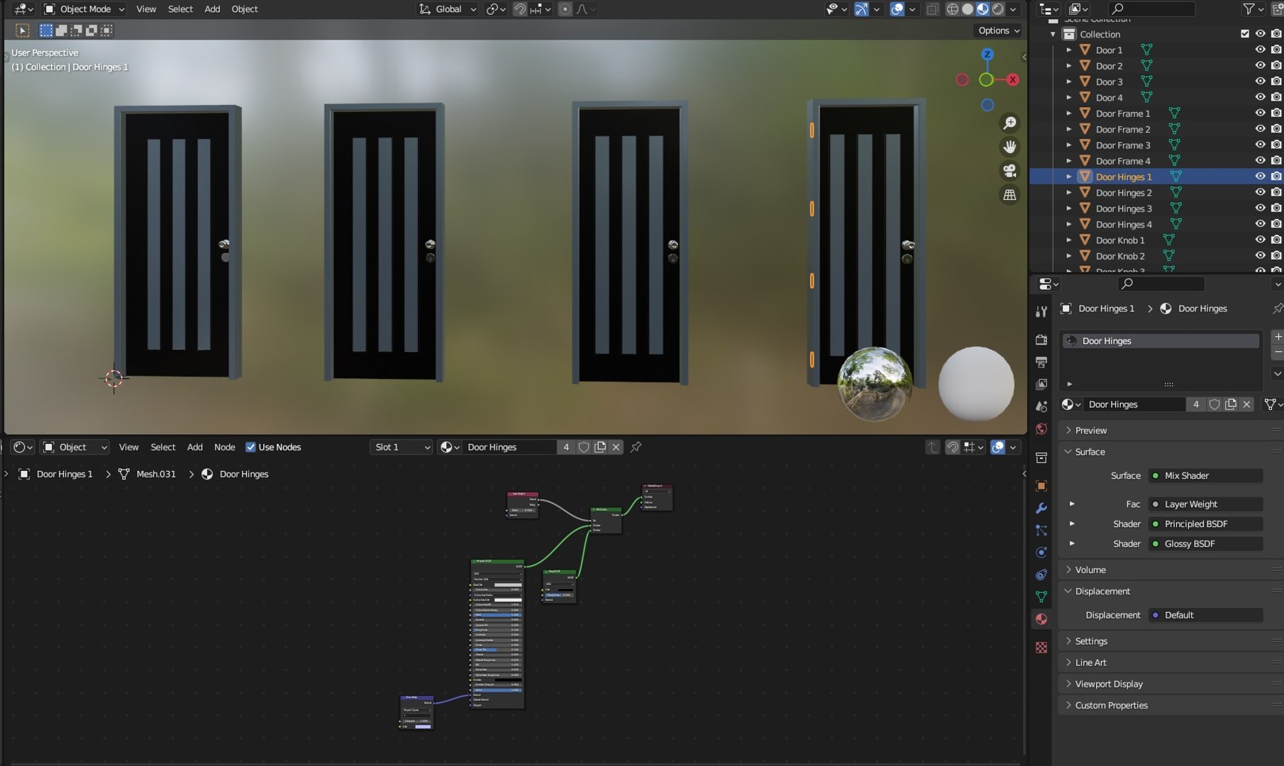 3D Door Design 5 Model - TurboSquid 2213377