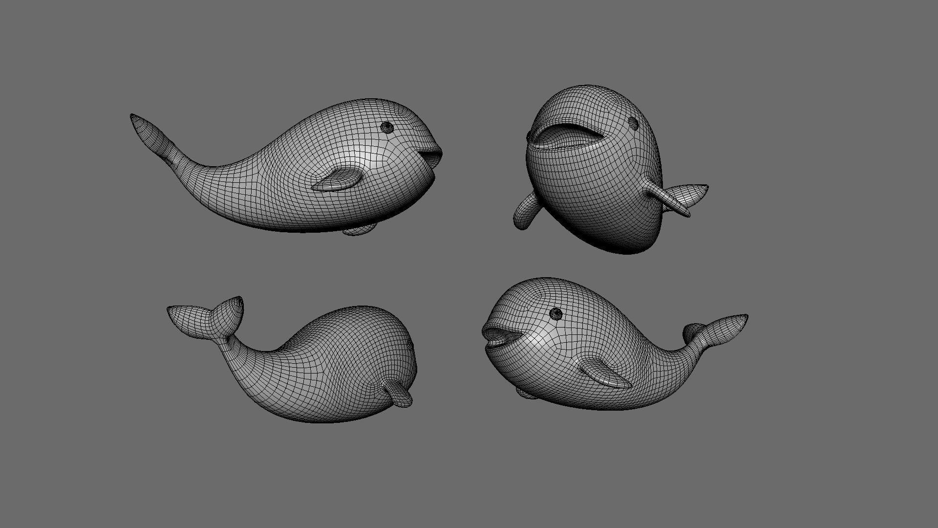 3D Low Poly - Cartoon Whale Rigged Model - TurboSquid 2380702