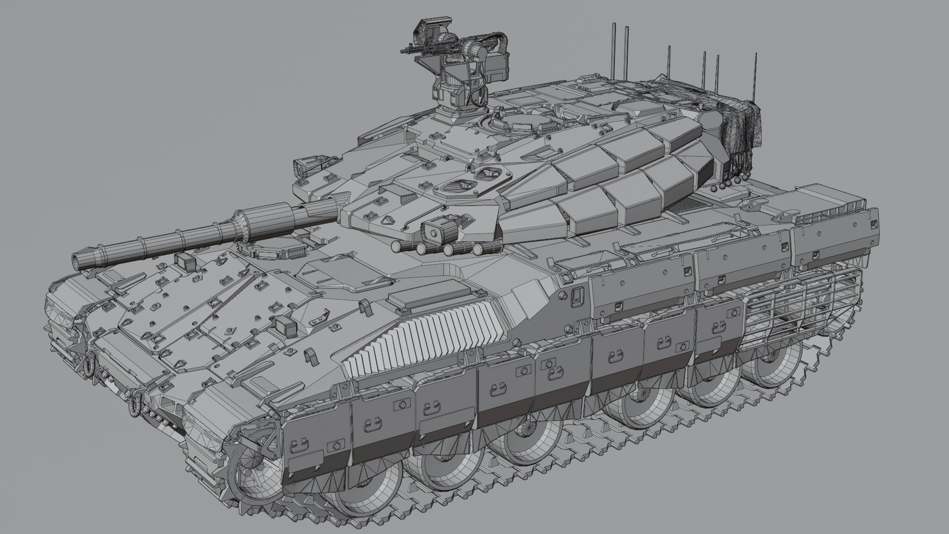 Heavy Tank Military - Gameready 3D Model 3D Model - TurboSquid 2341529