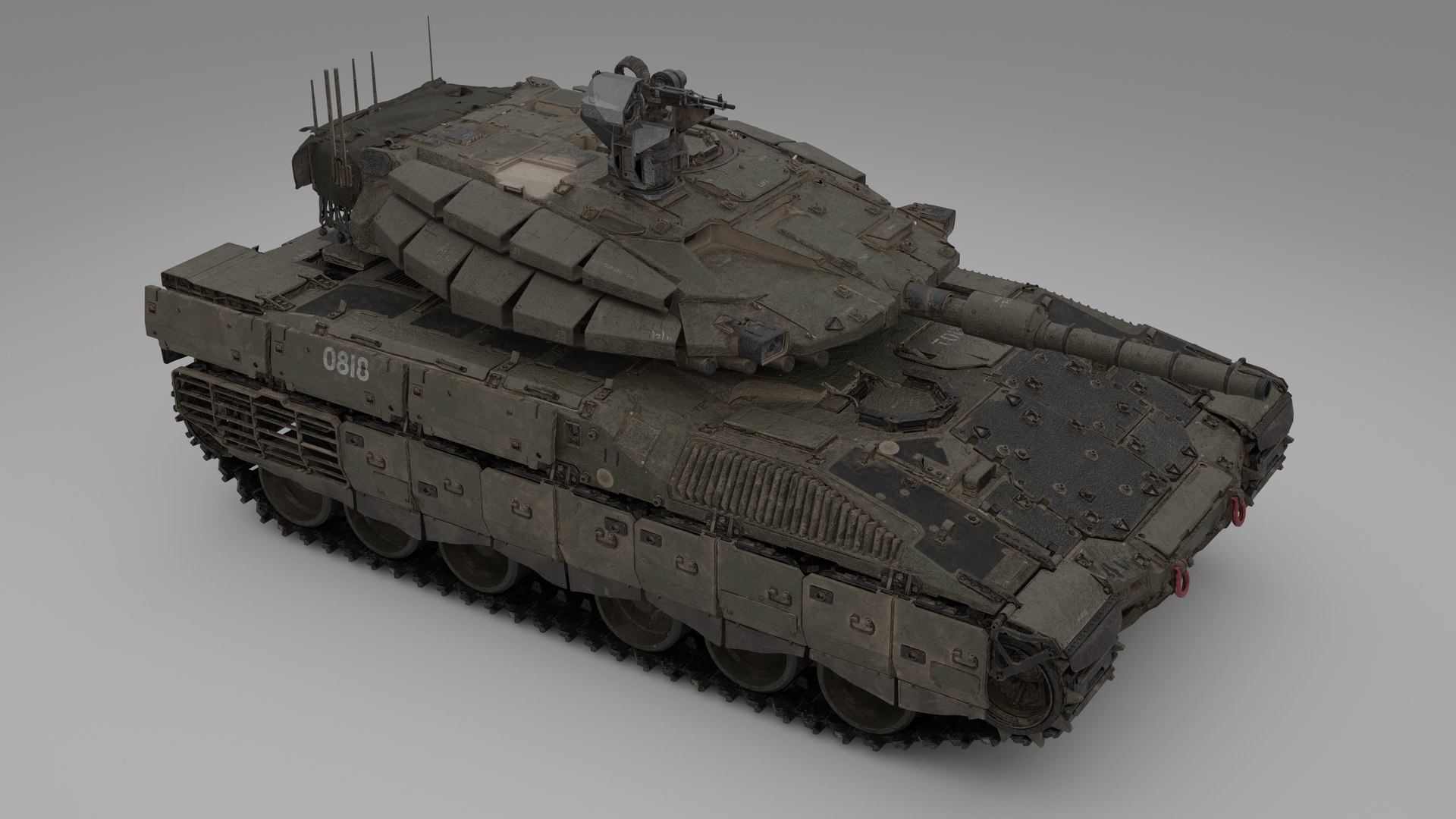 Heavy Tank Military - Gameready 3D Model 3D Model - TurboSquid 2341529