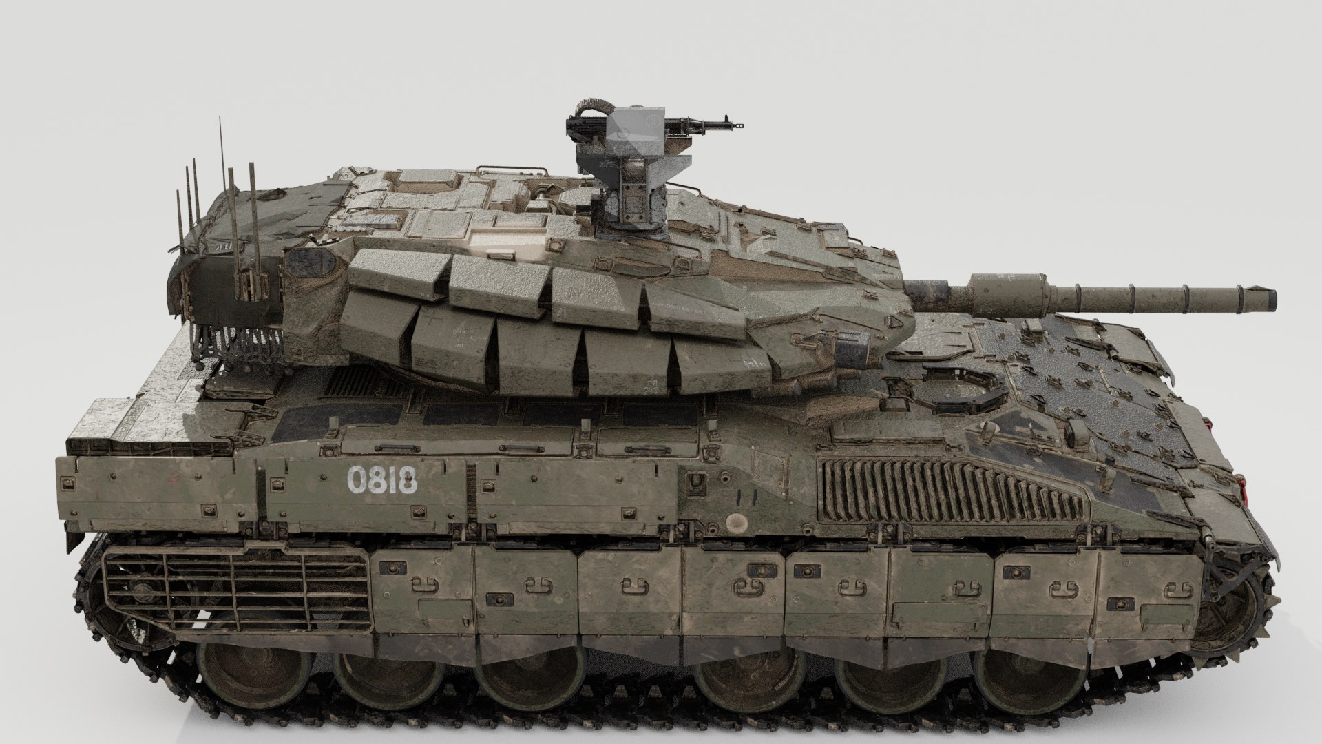 Heavy Tank Military - Gameready 3D Model 3D Model - TurboSquid 2341529