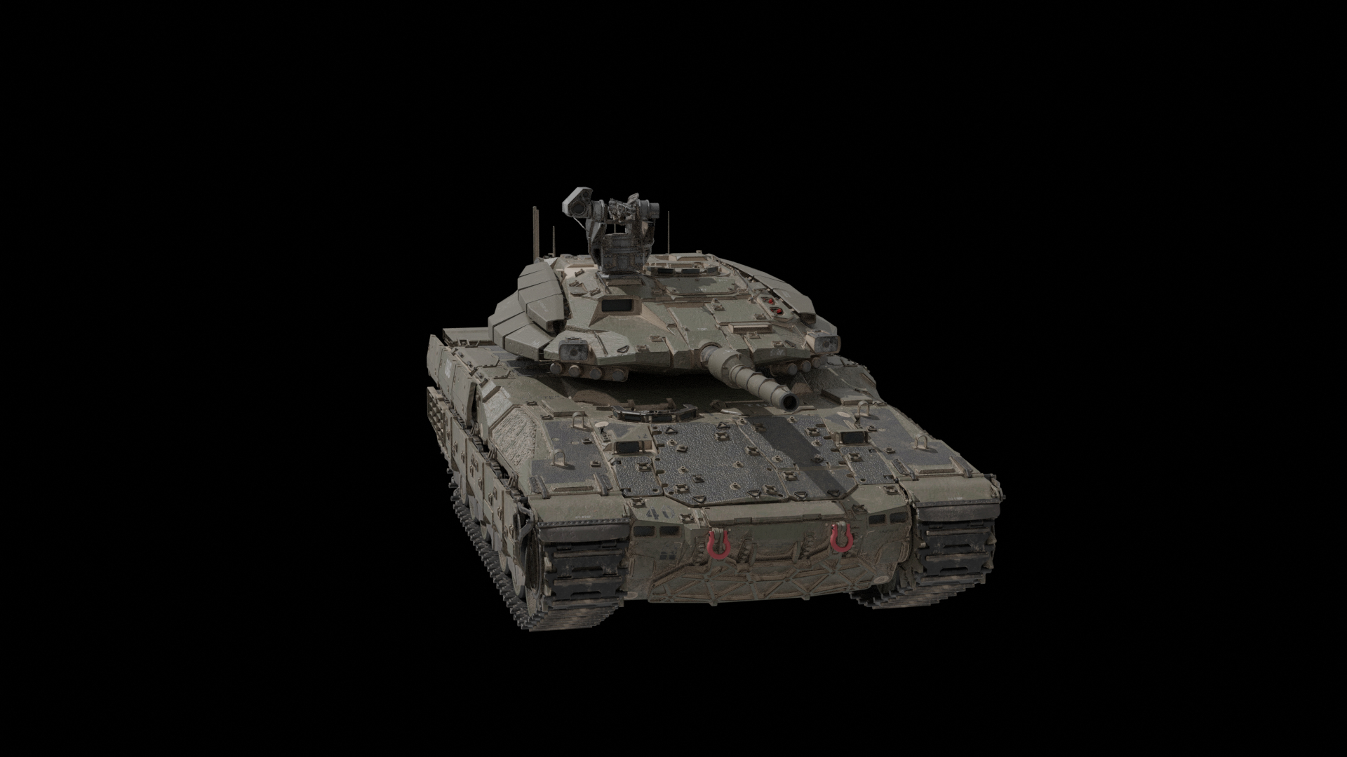 Heavy Tank Military - Gameready 3D Model 3D Model - TurboSquid 2341529