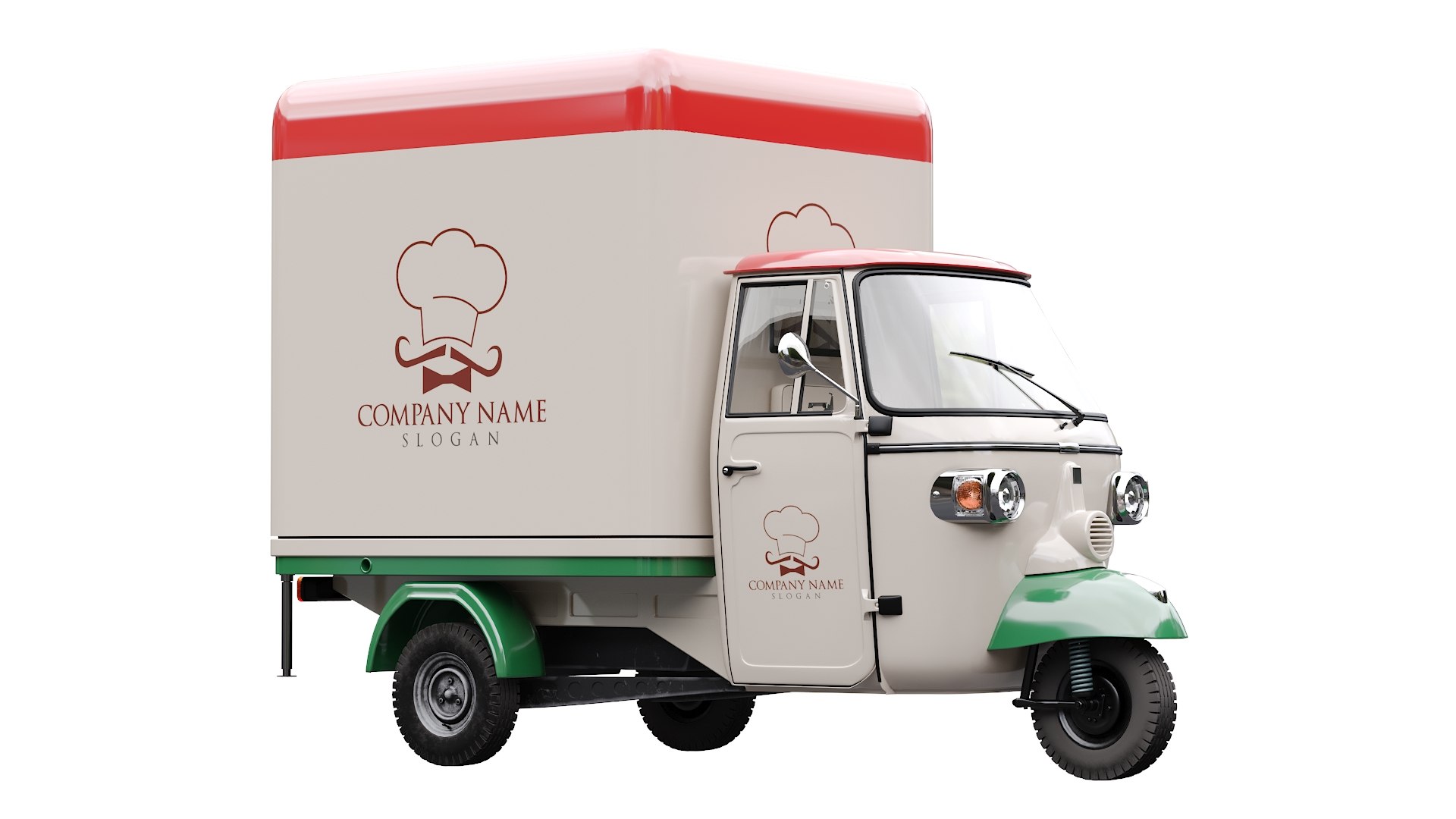 Piaggio Ape V-Curve Food Track model - TurboSquid 1715660