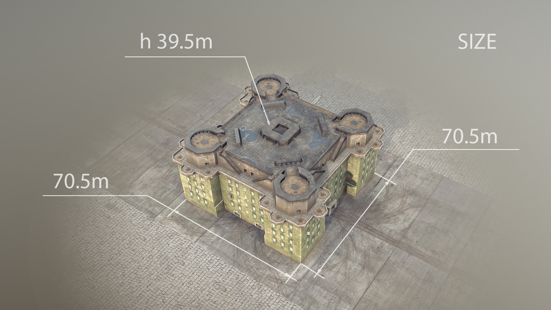 Ww2 Flakturm Iv 3D - TurboSquid 1513285