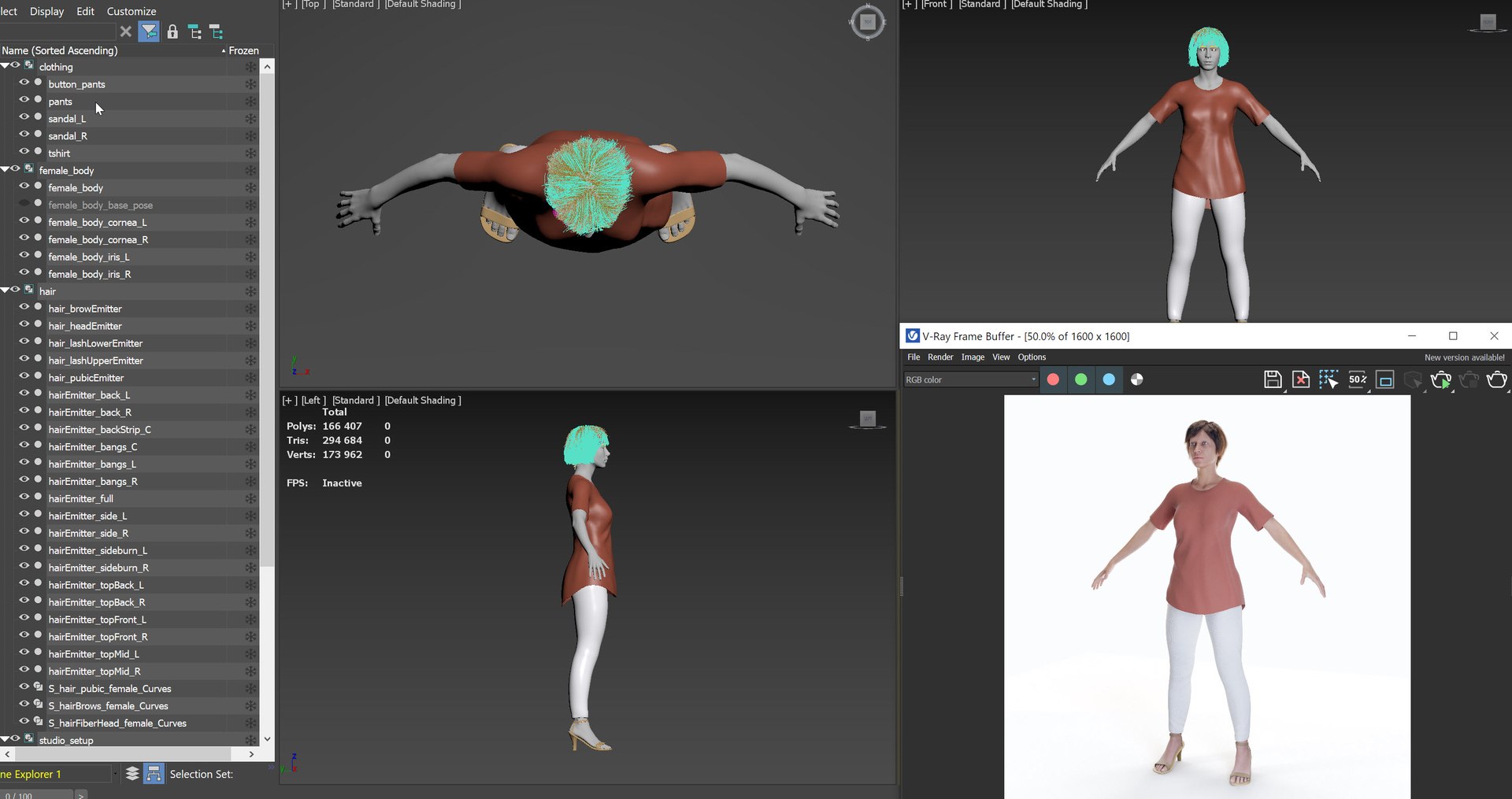 Female Spring Clothing 3D Model - TurboSquid 2168920