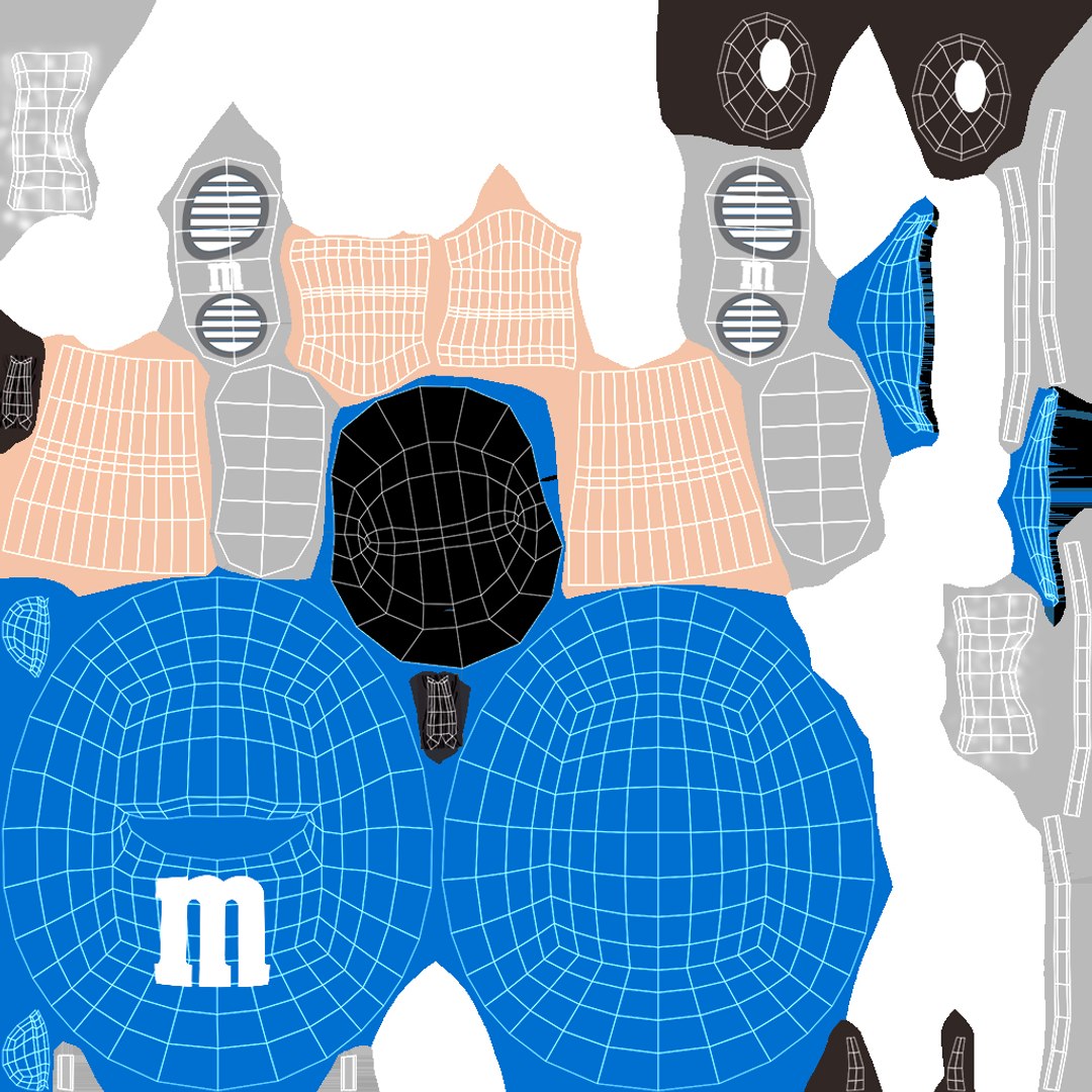 M And Ms Characters 3D Model - TurboSquid 1896743