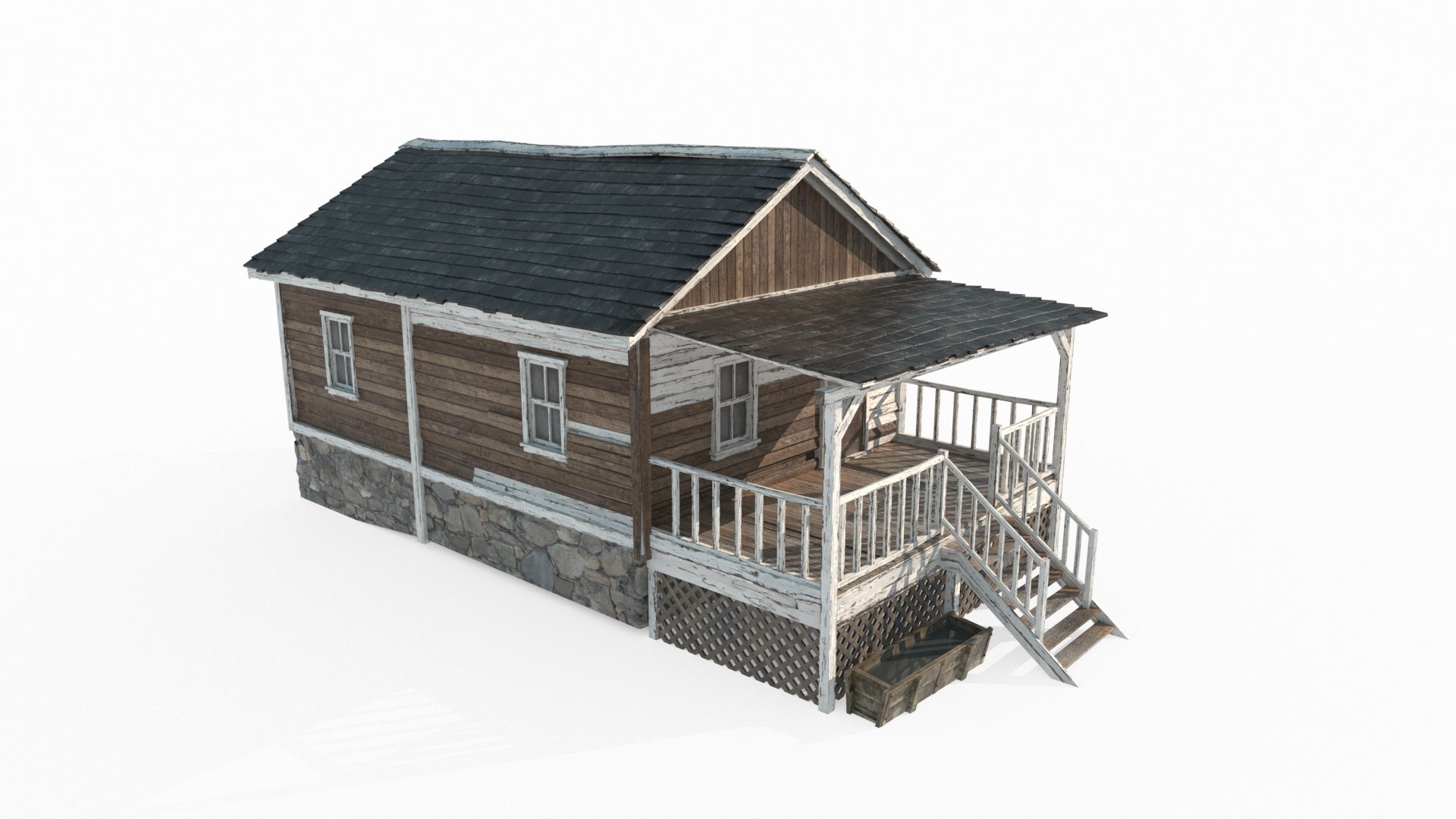 19th Century Architecture Hunter S Cabin 3D - TurboSquid 2390512