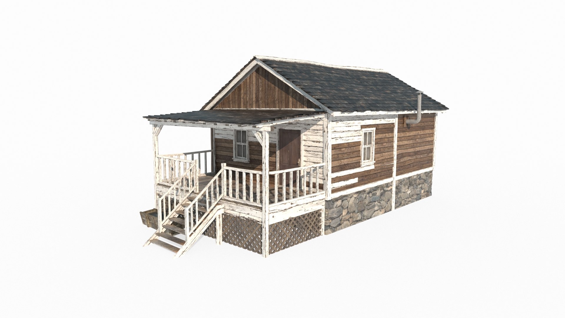 19th Century Architecture Hunter S Cabin 3D - TurboSquid 2390512