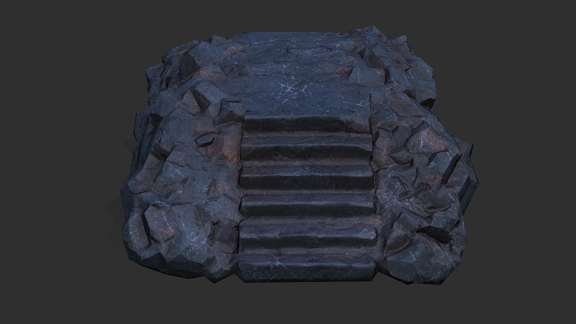 3D Model Stairs Stone Staircase 07 - TurboSquid 2145357