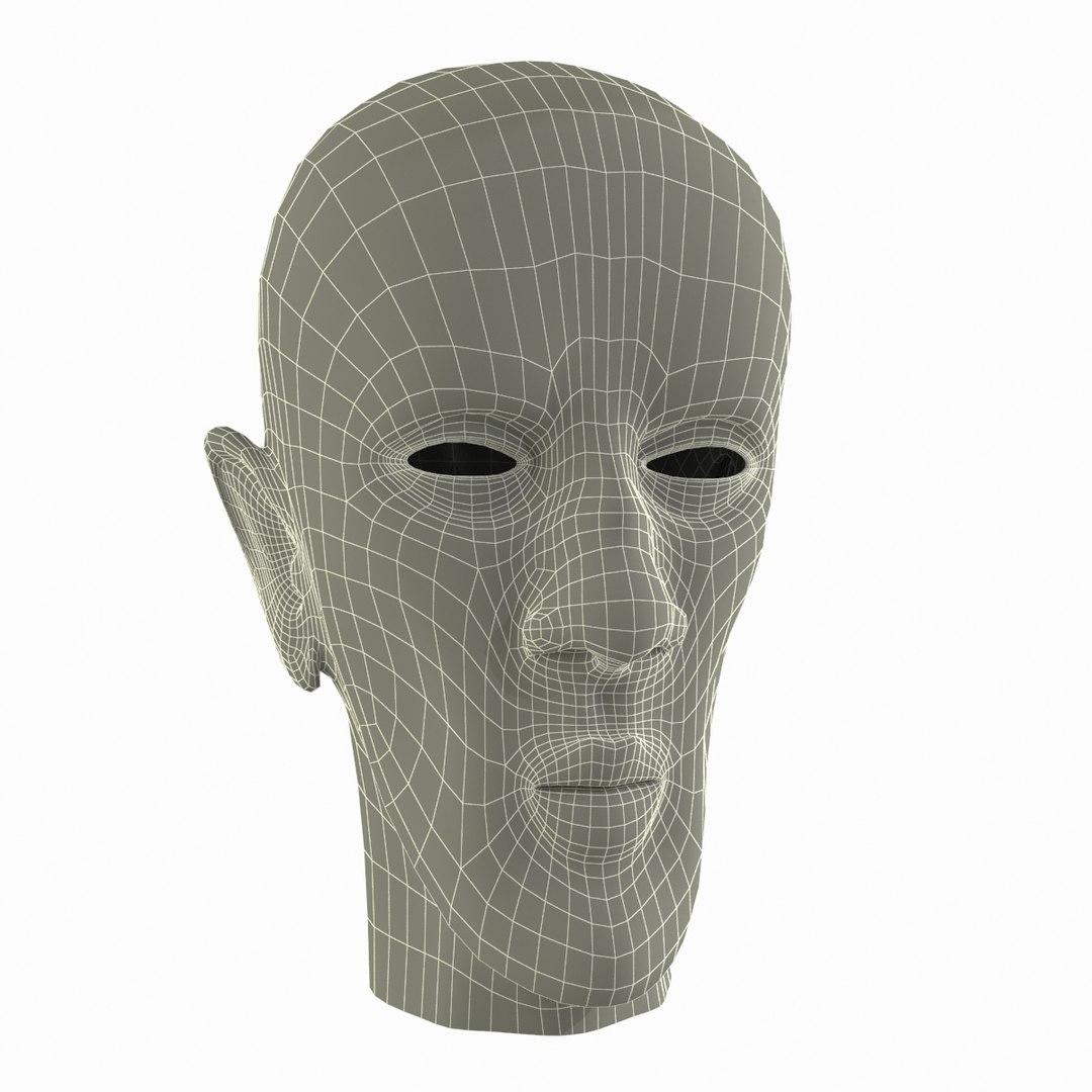 3d Cartoon Character Mobster Faces Model