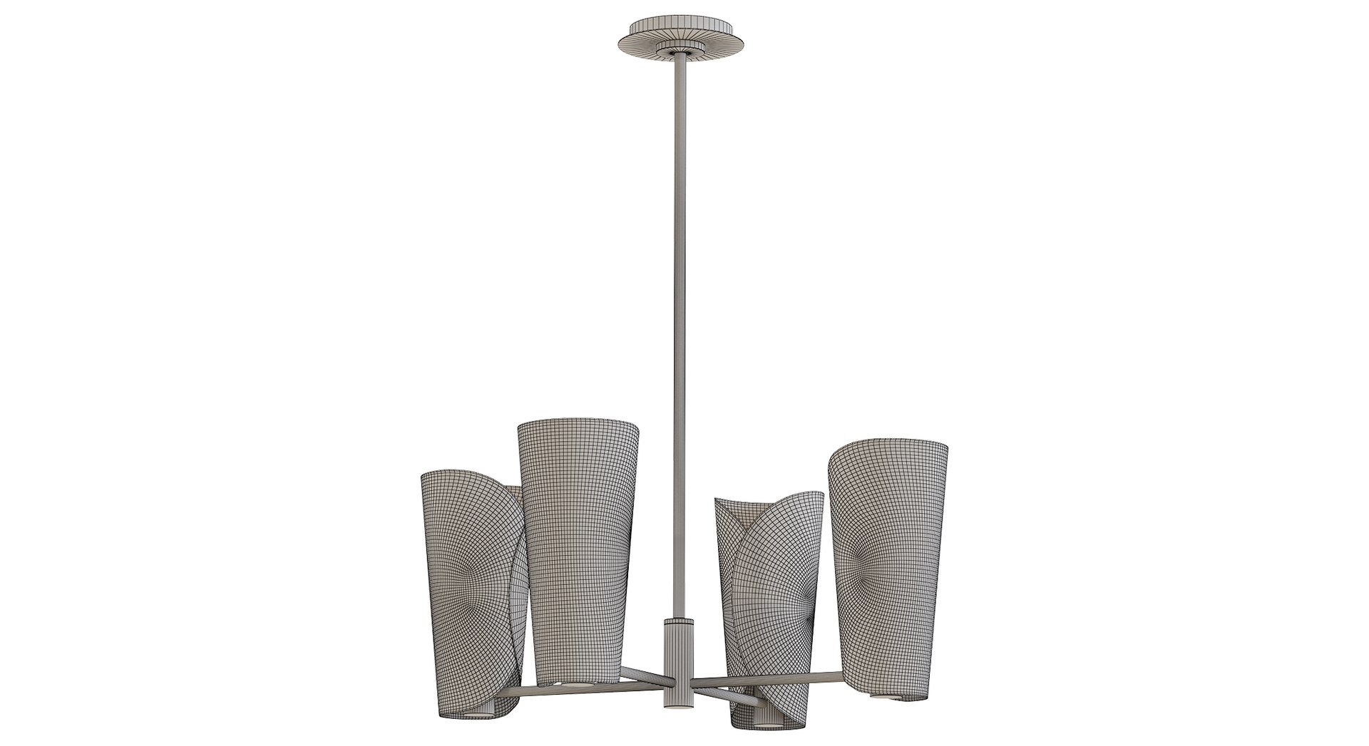 Plivot Medium Chandelier 3D Model - TurboSquid 2365947