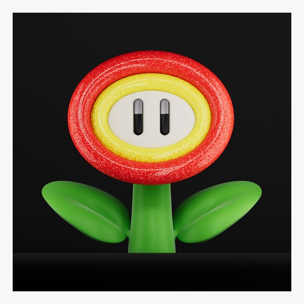 Super Mario Fire Flower 3D 모델 - TurboSquid 2114577