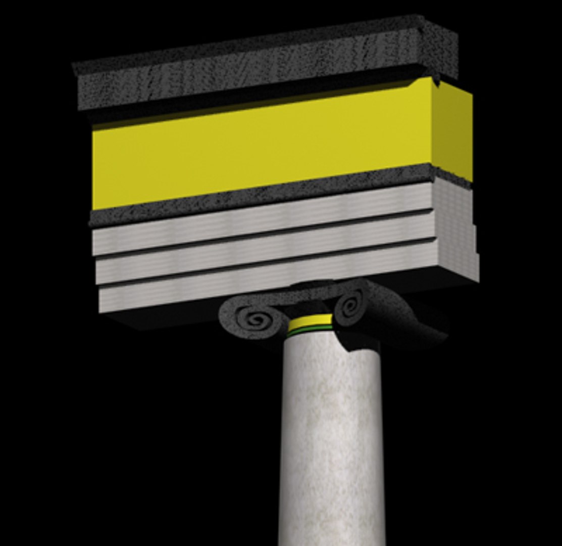 3d model ionic column