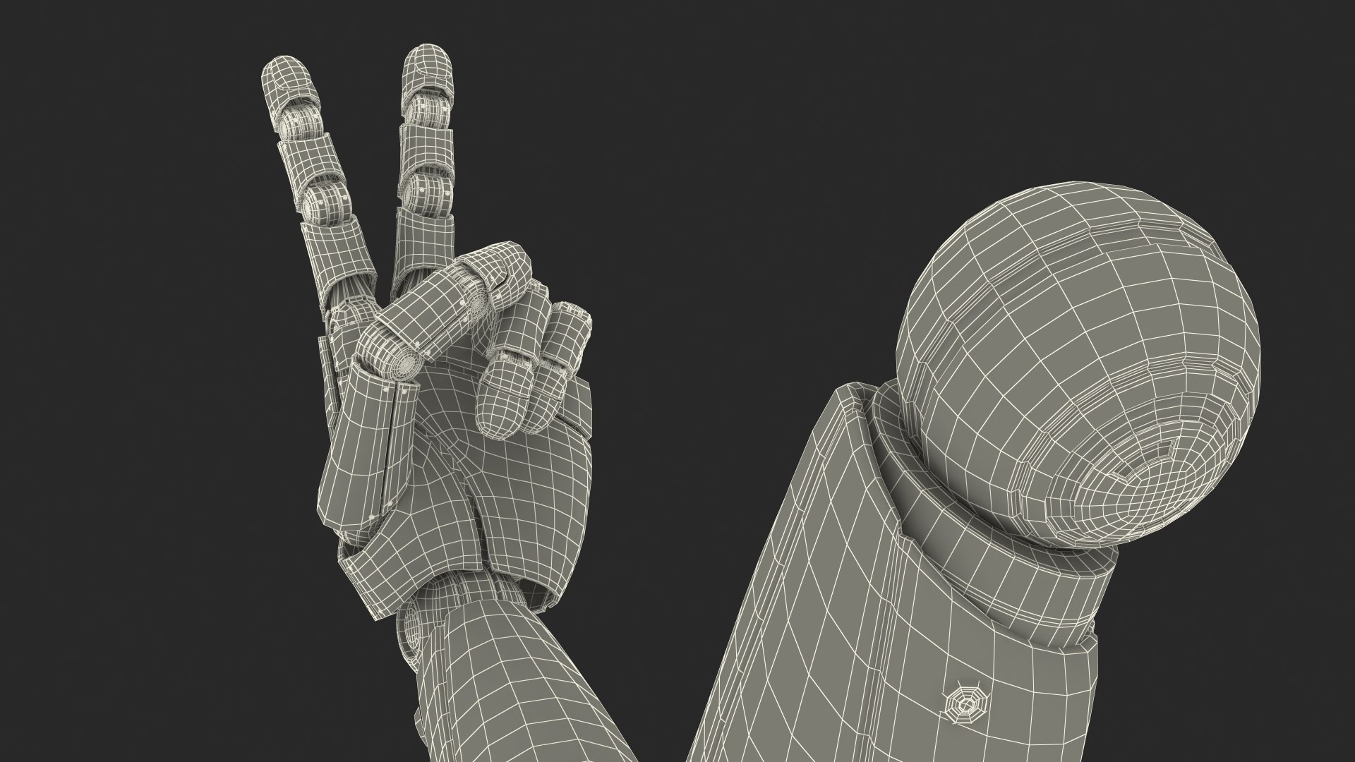 Robot Hand Two Finger Pose 3D Model - TurboSquid 2098272