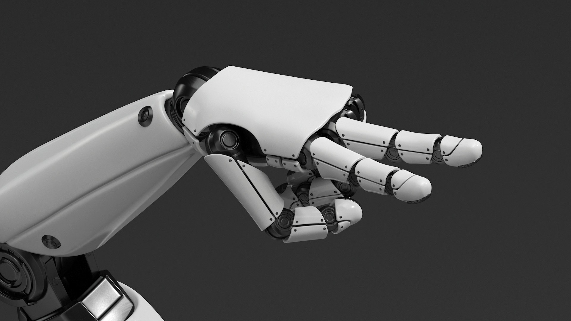 Robot Hand Two Finger Pose 3D Model - TurboSquid 2098272