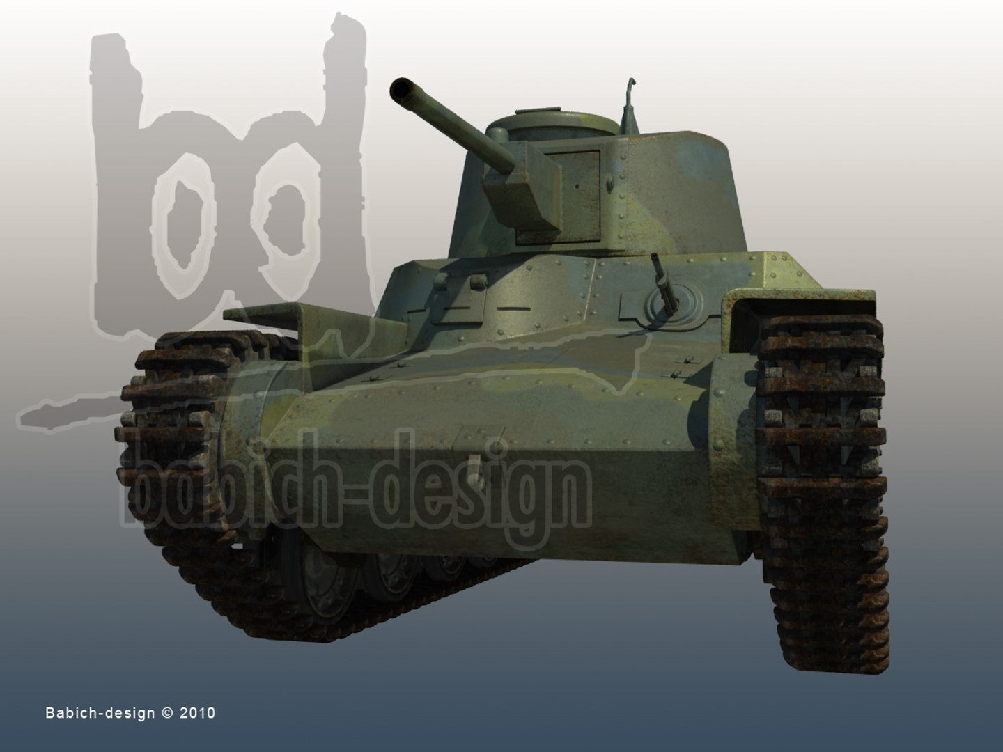 3ds Max Japanese Tank