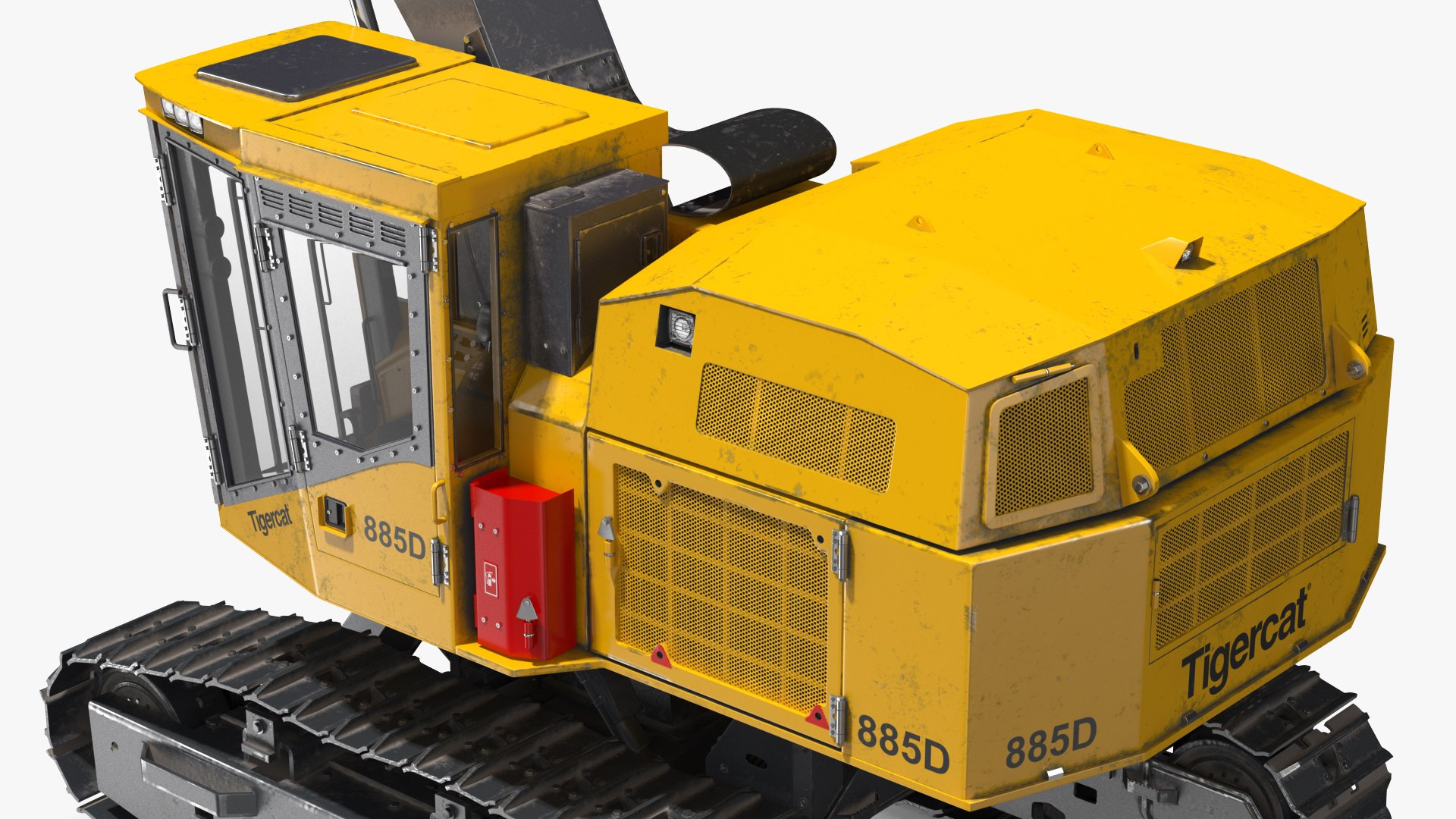 3D Tigercat 855d Tracked Knuckleboom Model - TurboSquid 1487032