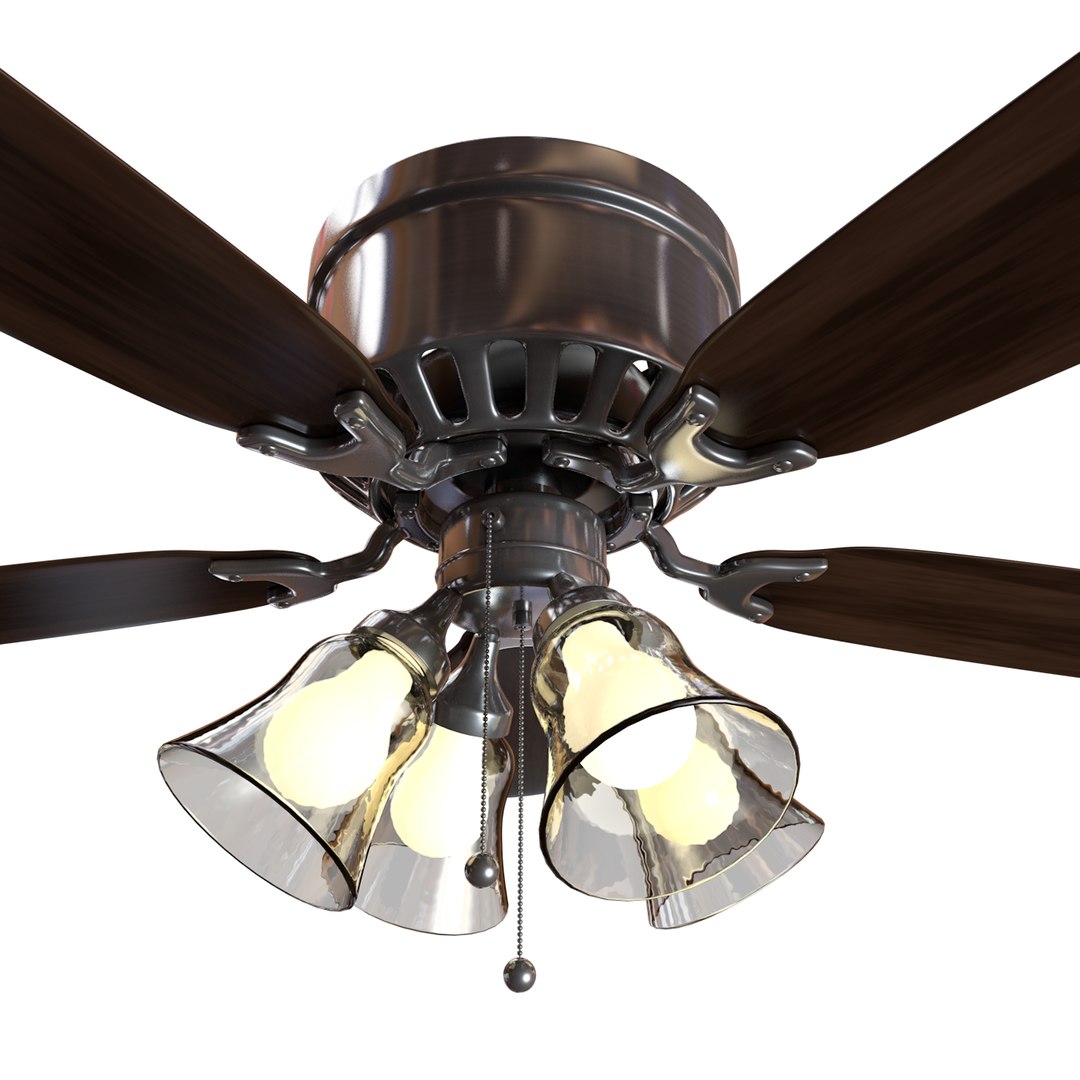 3D Realistic Ceiling Fan Lights - TurboSquid 1434601
