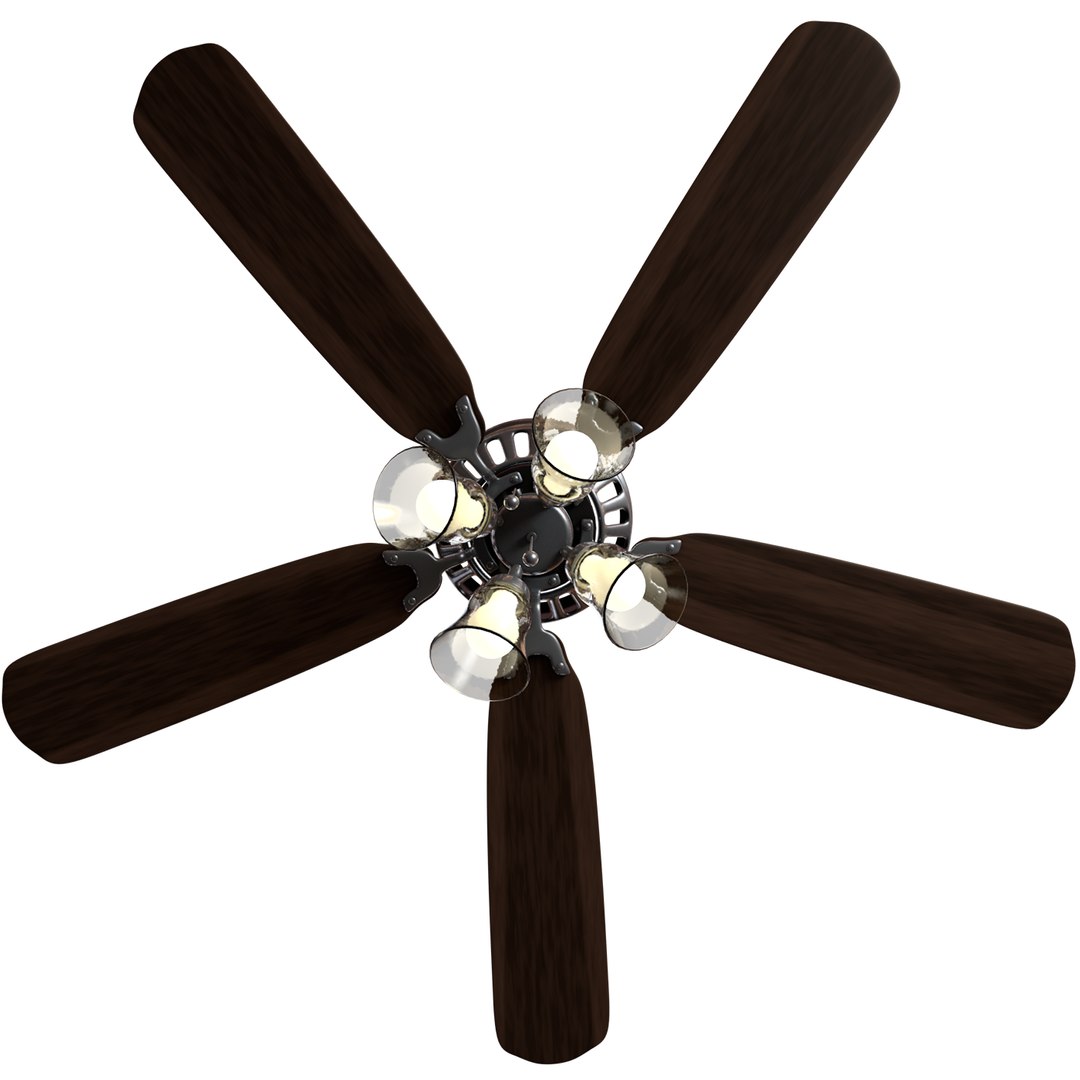 3D Realistic Ceiling Fan Lights - TurboSquid 1434601