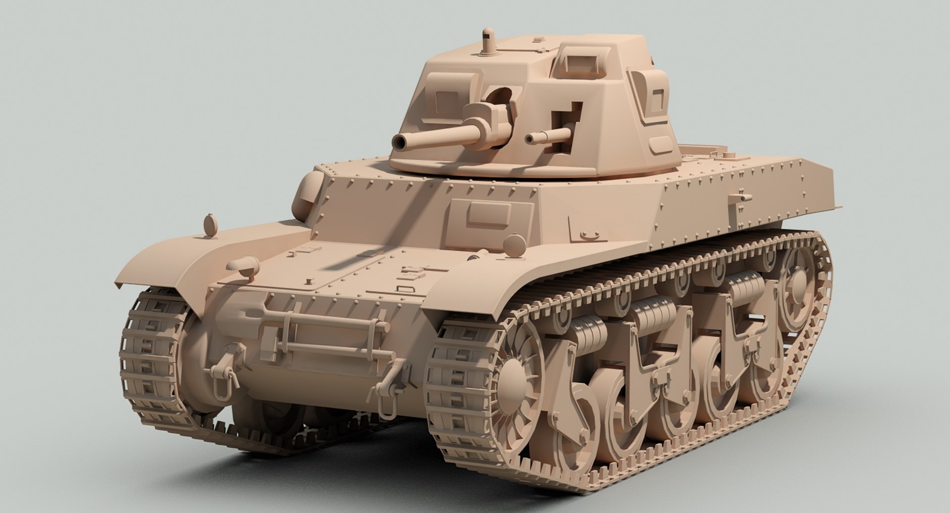 Ww2 Renault Acg1 Tank 3D - TurboSquid 1307504