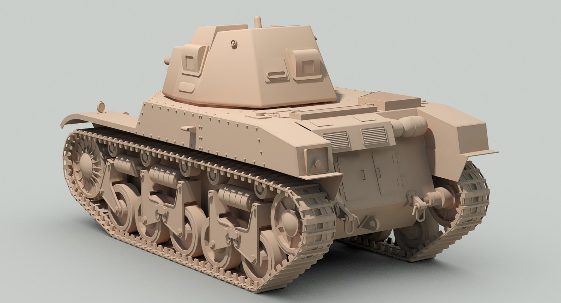 Ww2 Renault Acg1 Tank 3D - TurboSquid 1307504