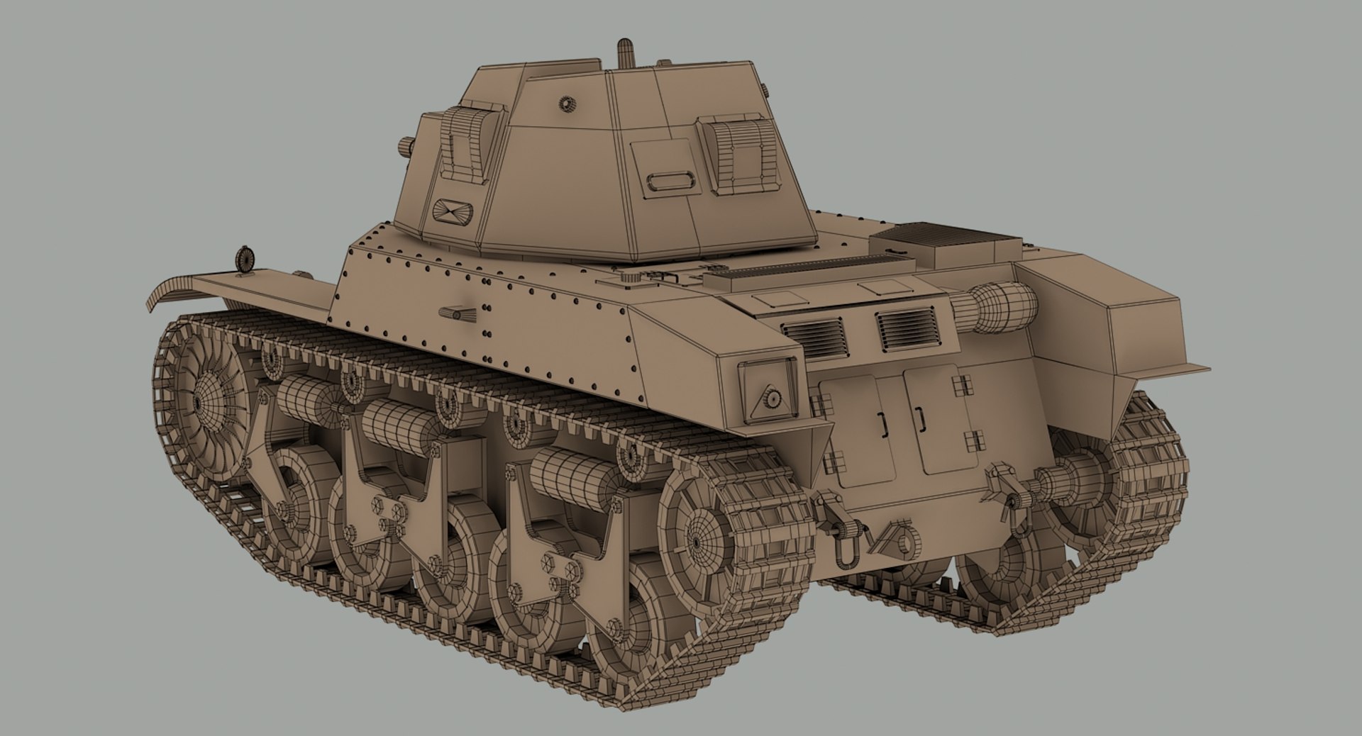 Ww2 Renault Acg1 Tank 3D - TurboSquid 1307504